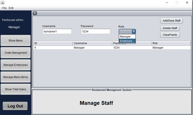 GitHub - ermaldobratiqi/RestaurantManagementSystem: Restaurant Management System with Java, Java ...