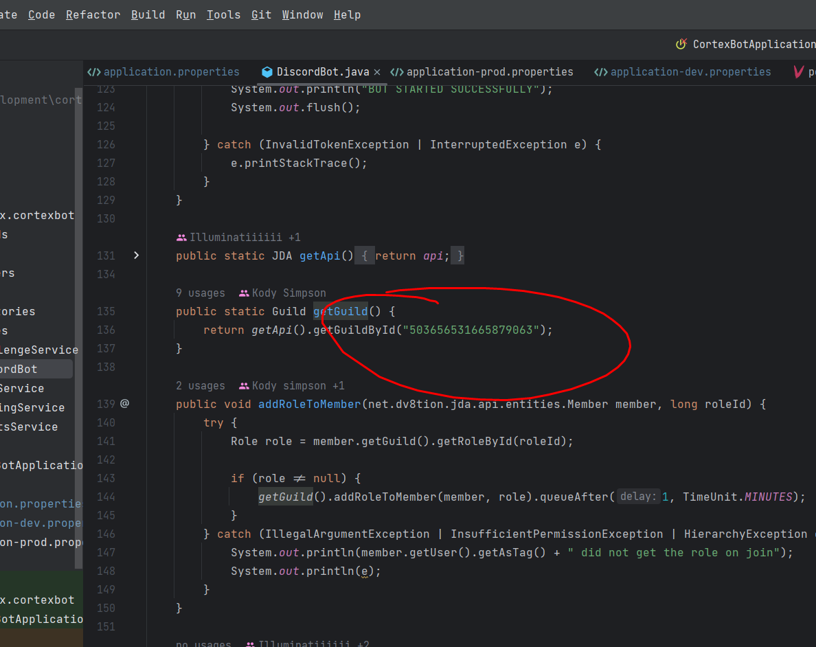 hardcoded guild id · Issue #17 · Cortex-Development/cortex-bot · GitHub