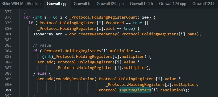 Growatt.cpp + Protokoll 120 Problem · Issue #179 · OpenInverterGateway/OpenInverterGateway · GitHub