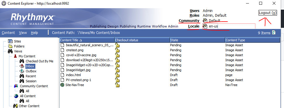 Content Explorer- if session out happens while any dialog box is opened ...