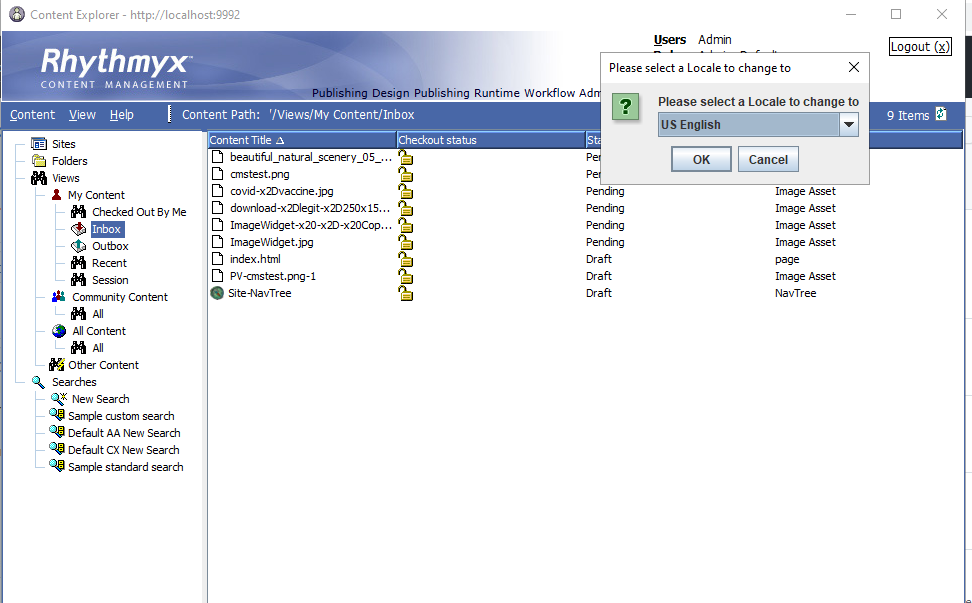 Content Explorer- if session out happens while any dialog box is opened ...
