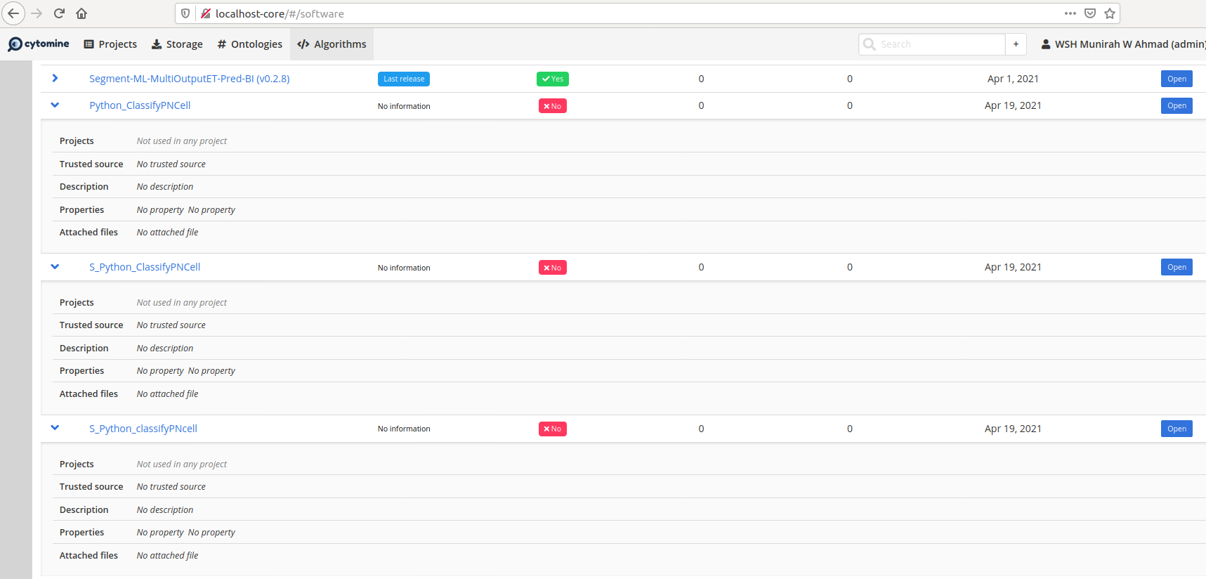 Add software to Cytomine Web-UI · Issue #26 · cytomine/Cytomine-python-client · GitHub