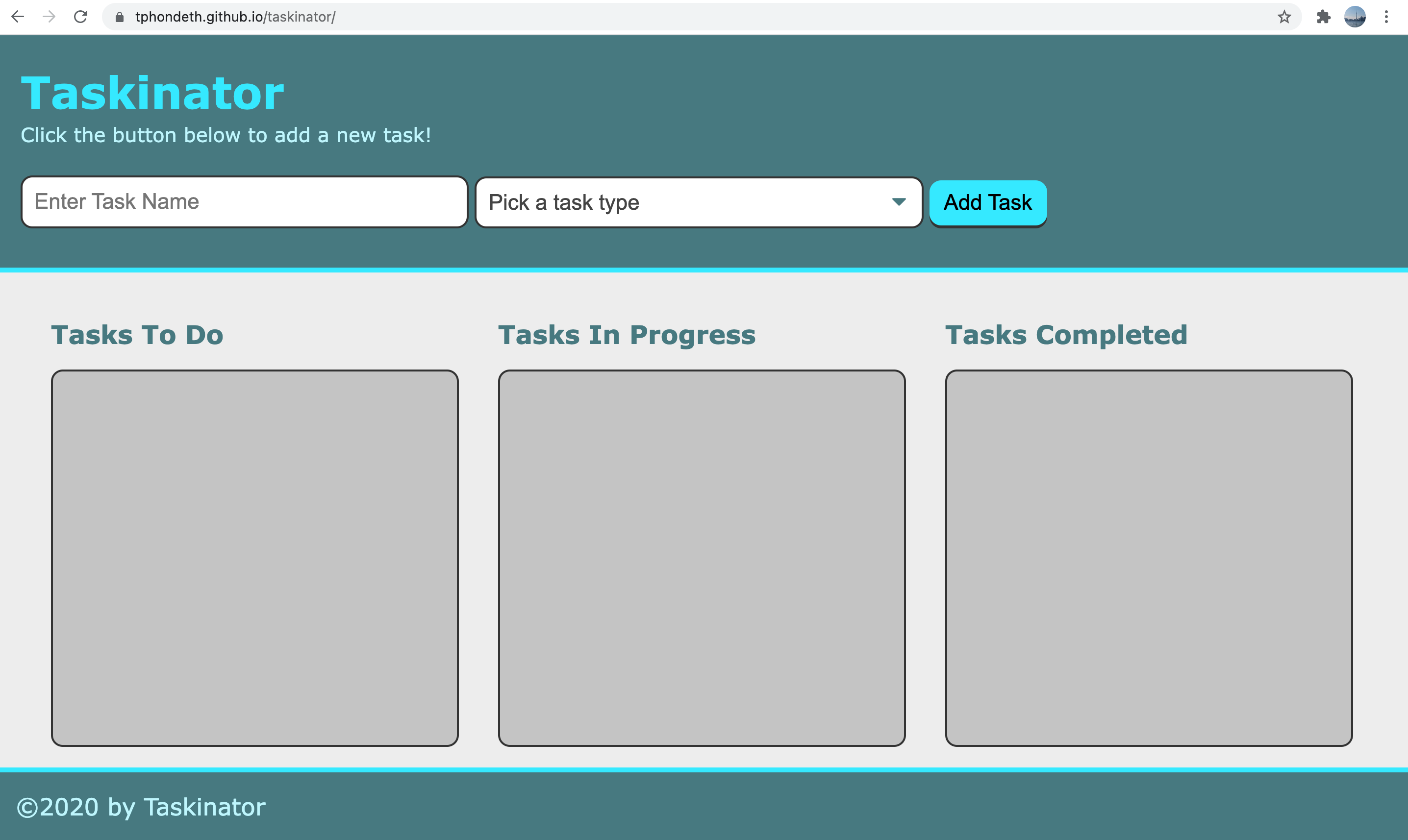 GitHub - TPhondeth/taskinator: Module 4 Project