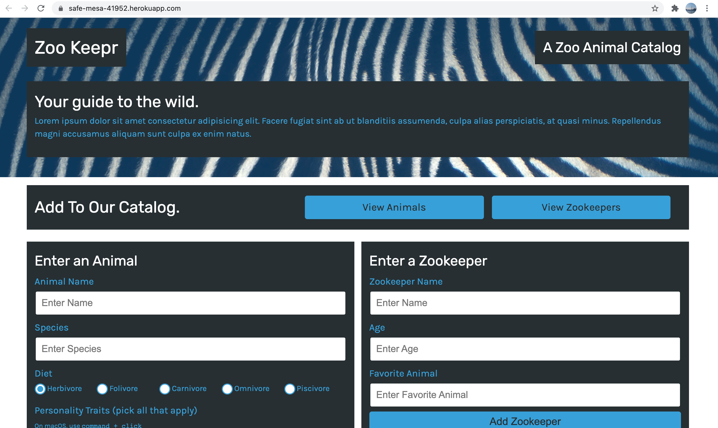 GitHub - TPhondeth/zookeepr