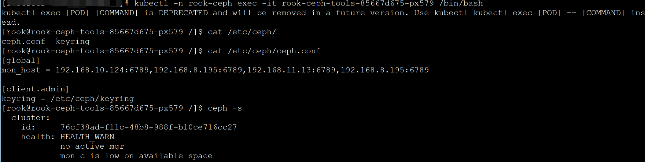 Operator and osd can't connect mon cluster if operator restart when ...