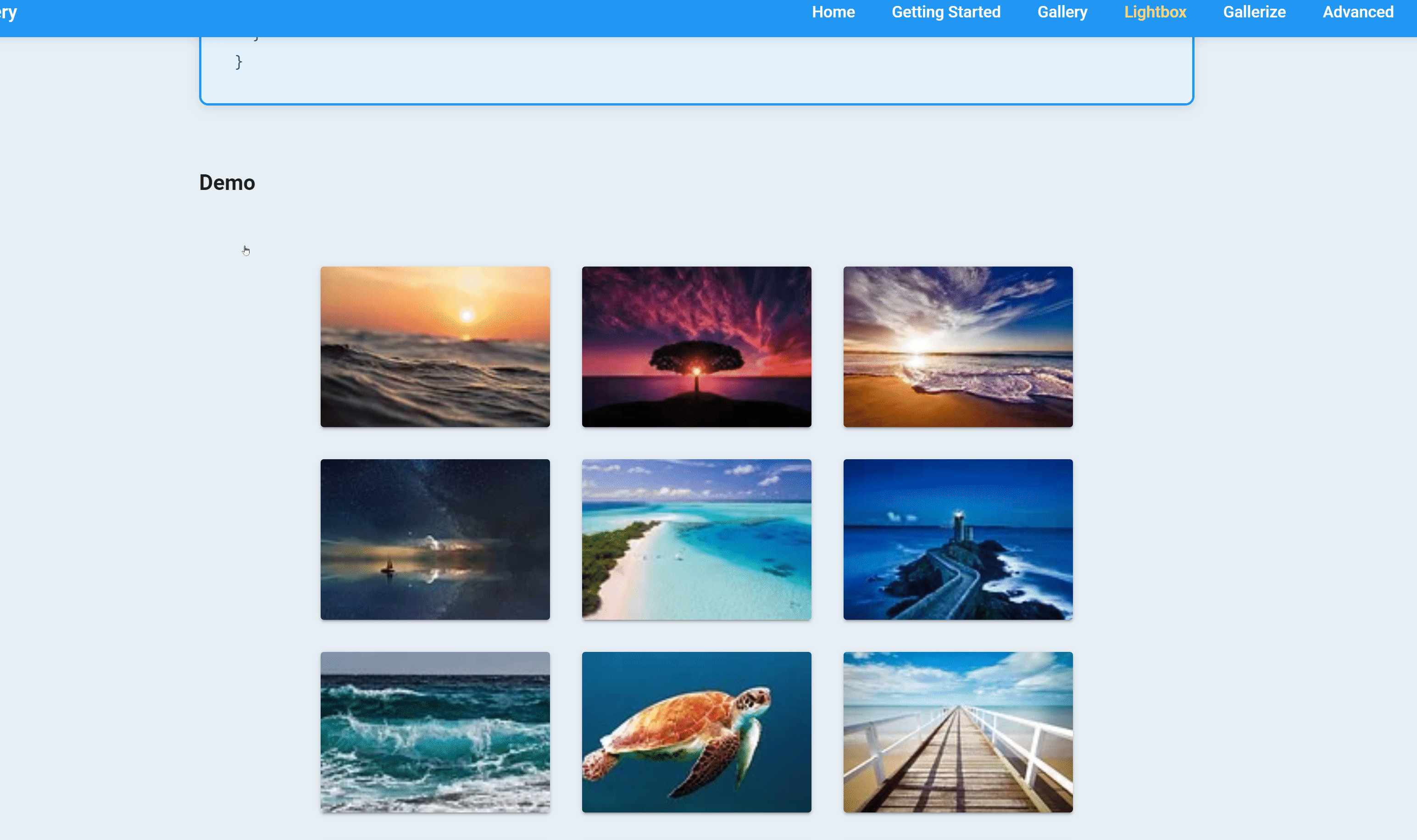 The lightbox doesn't work on the demo and on my application · Issue ...