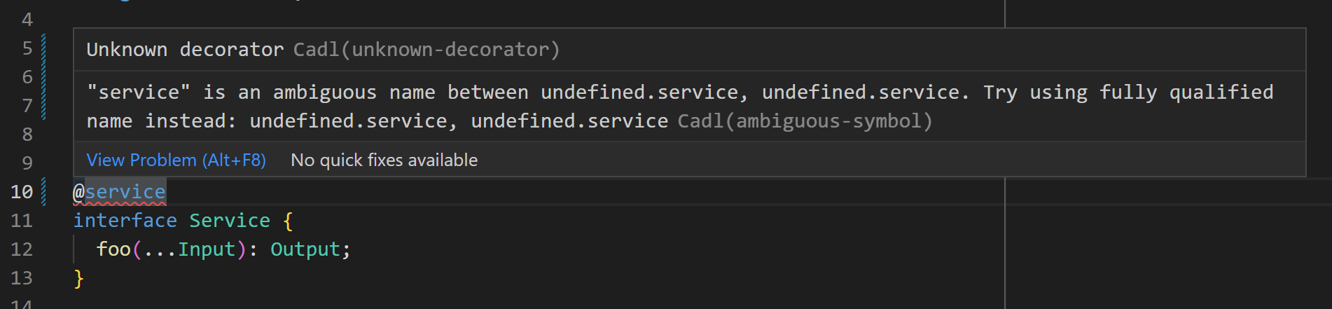 Diagnostic 'ambiguous-symbol' is buggy in two related ways · Issue #1586 · microsoft/typespec ...