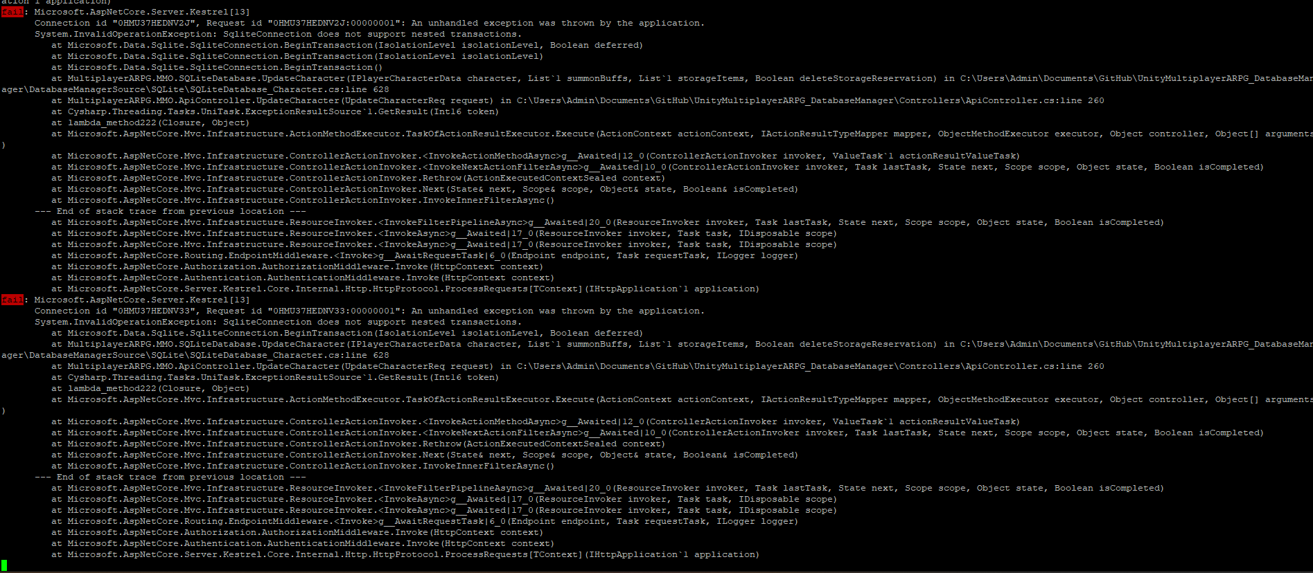 Connection Rejected by server due to Accestoken · Issue #3 · suriyun-mmorpg/UnityMultiplayerARPG ...