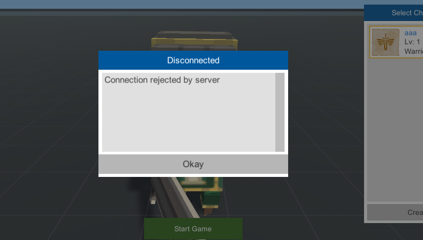 Connection Rejected by server due to Accestoken · Issue #3 · suriyun-mmorpg/UnityMultiplayerARPG ...