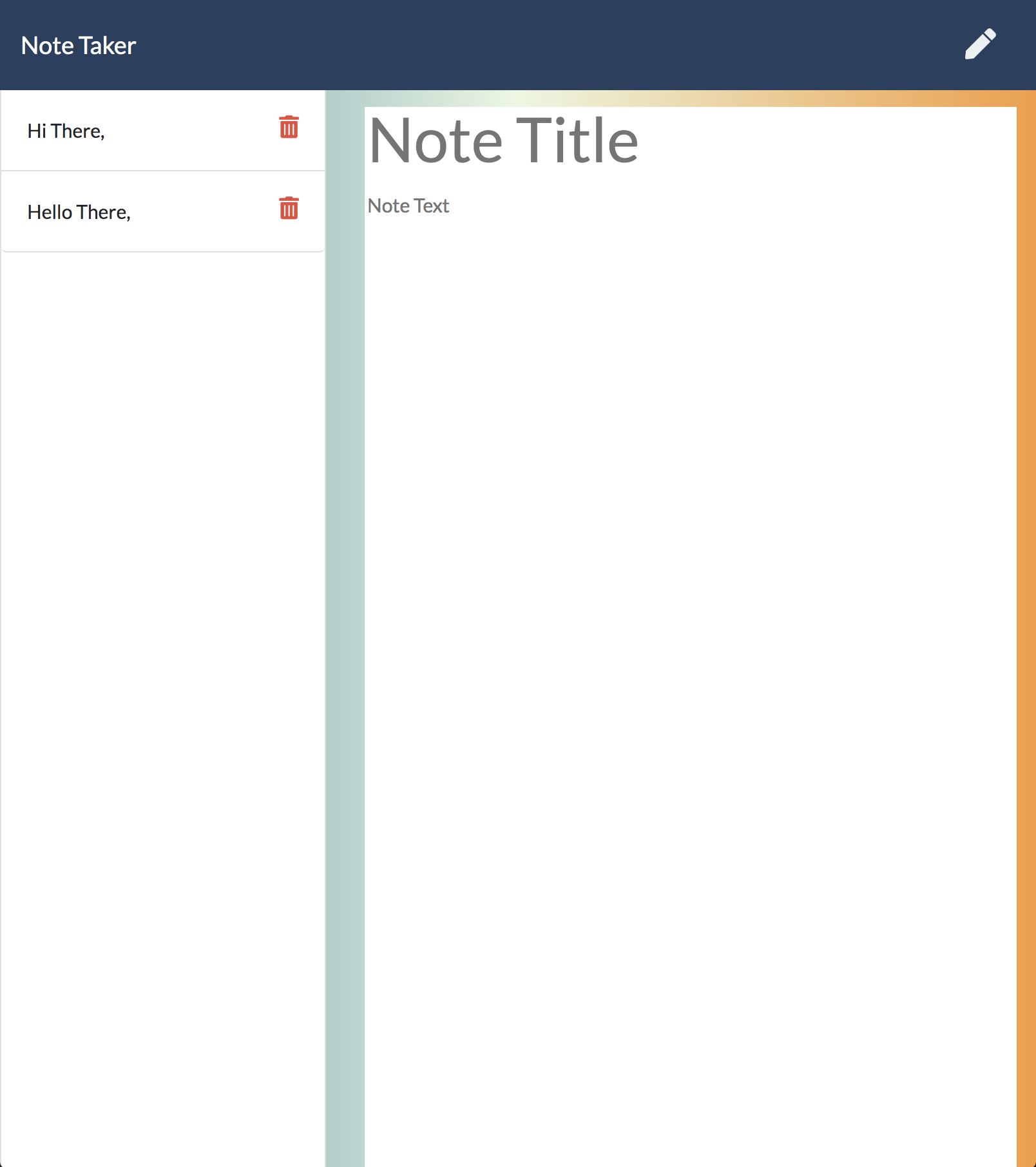 GitHub - mmtariqk/note-taker: This note taker application permits a ...