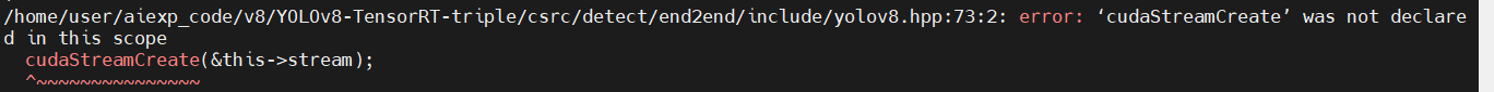 c++ 推理编译不过，cuda相关变量都未声明 · Issue #26 · triple-Mu/YOLOv8-TensorRT · GitHub