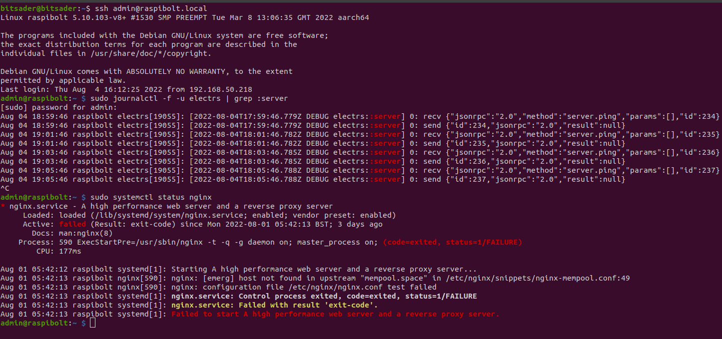 Sparrow will not connect to raspibolt locally (Connection refused) · Issue #1059 · raspibolt ...