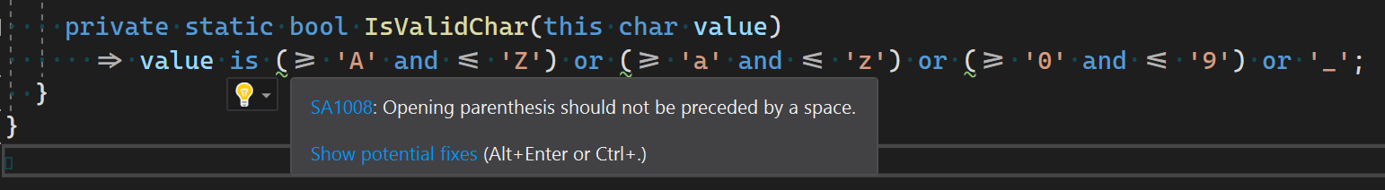 SA1008 incorrect warning · Issue #3338 · DotNetAnalyzers/StyleCopAnalyzers · GitHub