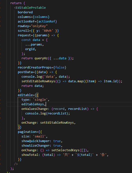 🧐[问题]EditableProTable实时编辑通过request请求的数据editableKeys该如何处理呢 · Issue #3433 · ant-design/pro ...