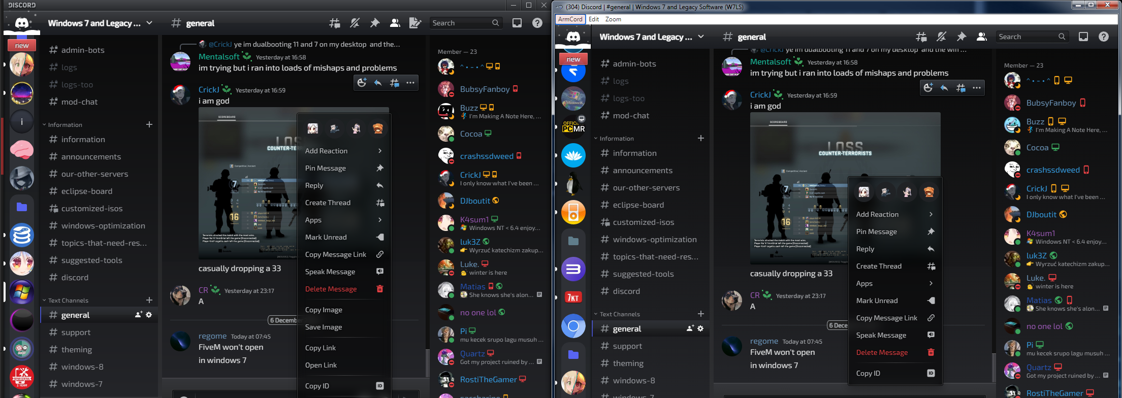 No copy link option when right clicking images or video download icon · Issue #283 · Legcord ...