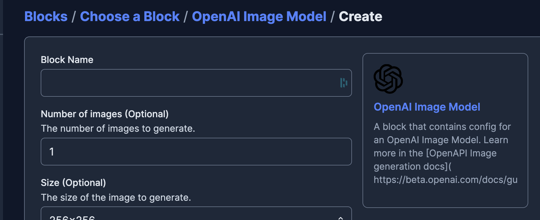 Docs link not rendering in the UI next to form when creating a block · Issue #16 · PrefectHQ ...