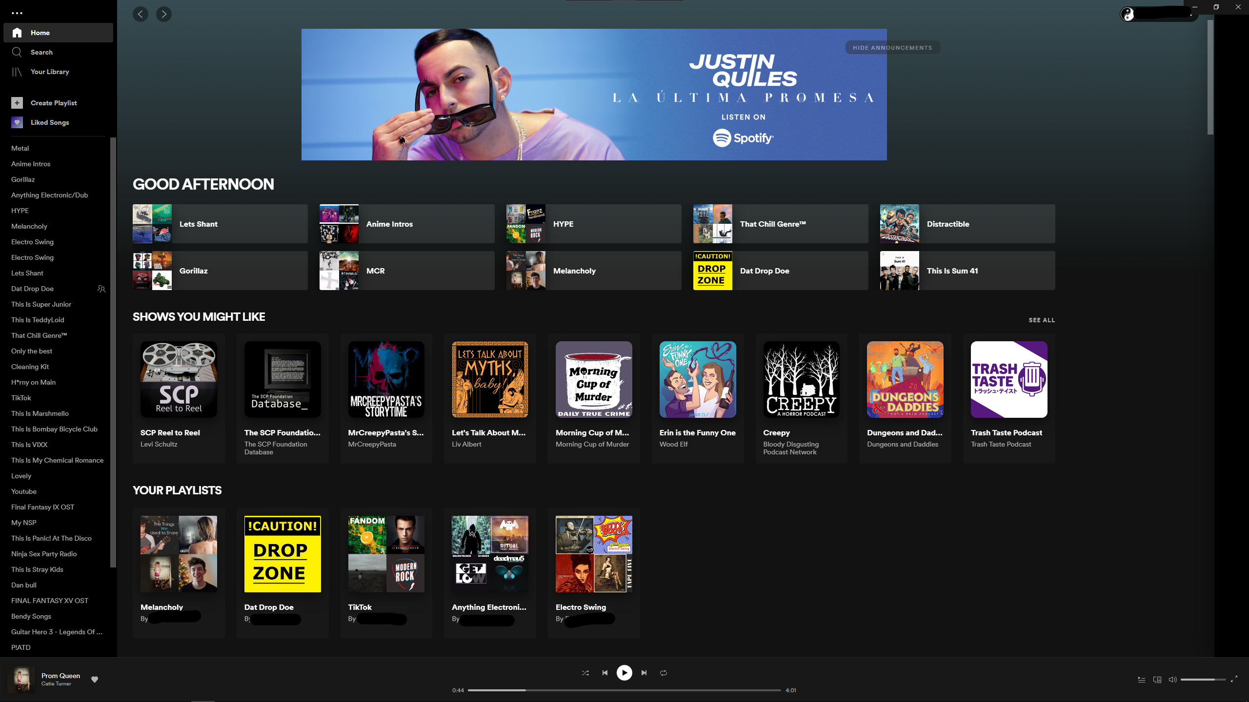 Phosphoria Theme not applying correctly · Issue #519 · spicetify/spicetify-themes · GitHub