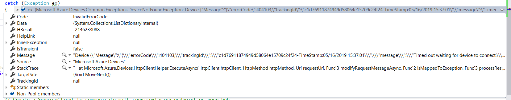 InvokeDeviceMethodAsync - Code property on Direct Method calls is not ...