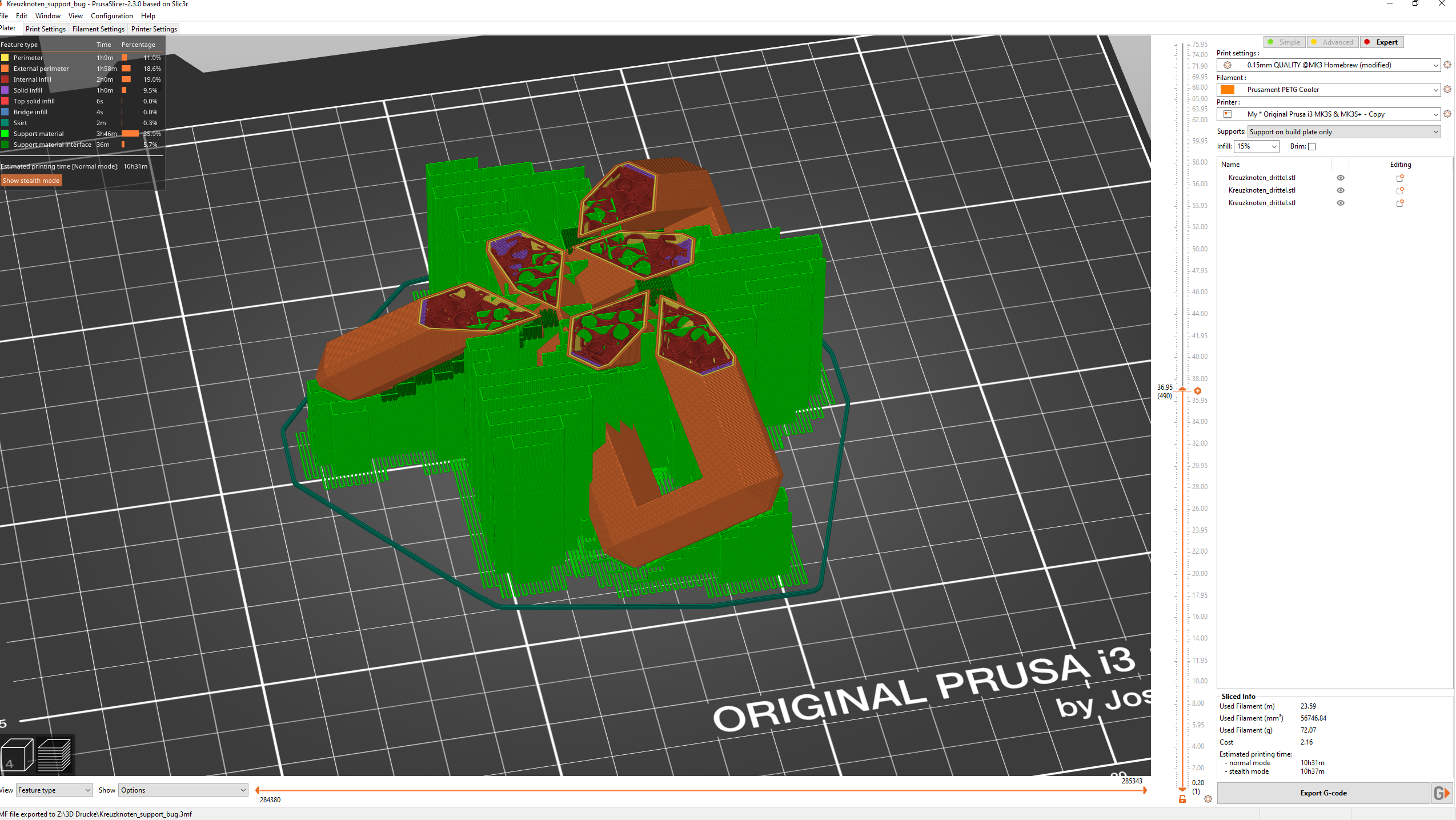 Support inside Object in interlocked Objects · Issue #6531 · prusa3d/PrusaSlicer · GitHub