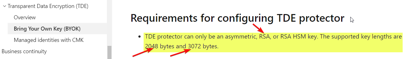 Clarification needed on Azure SQL and TDE encryption · Issue #105241 · MicrosoftDocs/azure-docs ...