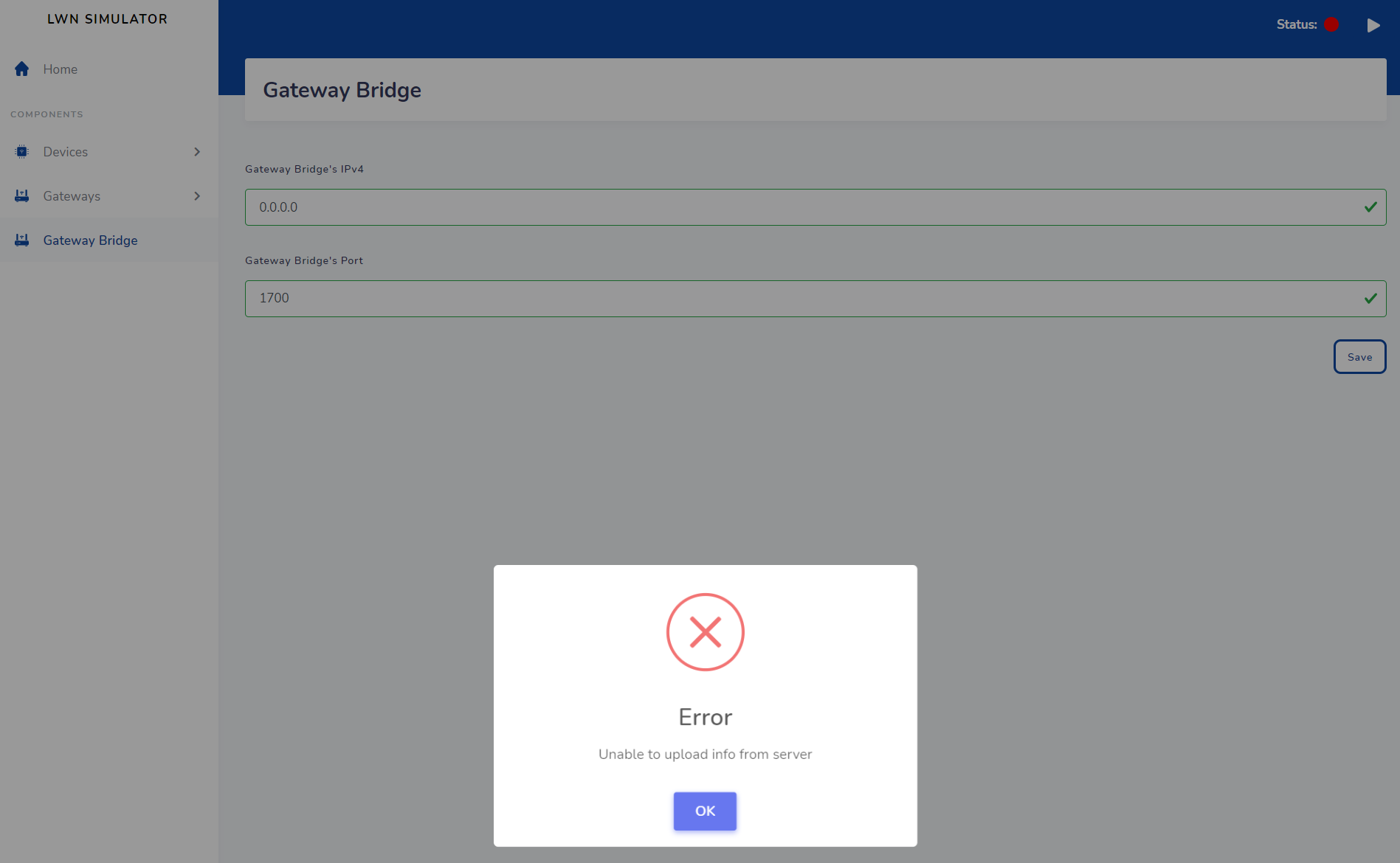 Unable to send data:error · Issue #1 · UniCT-ARSLab/LWN-Simulator · GitHub