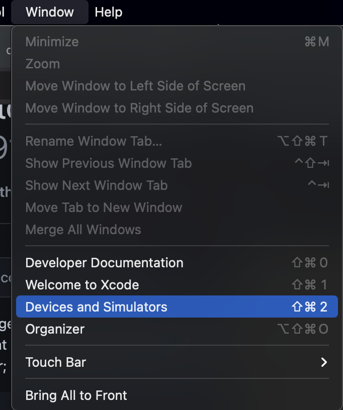 flutter doctor CLI points to "Devices and Simulators" window when ...