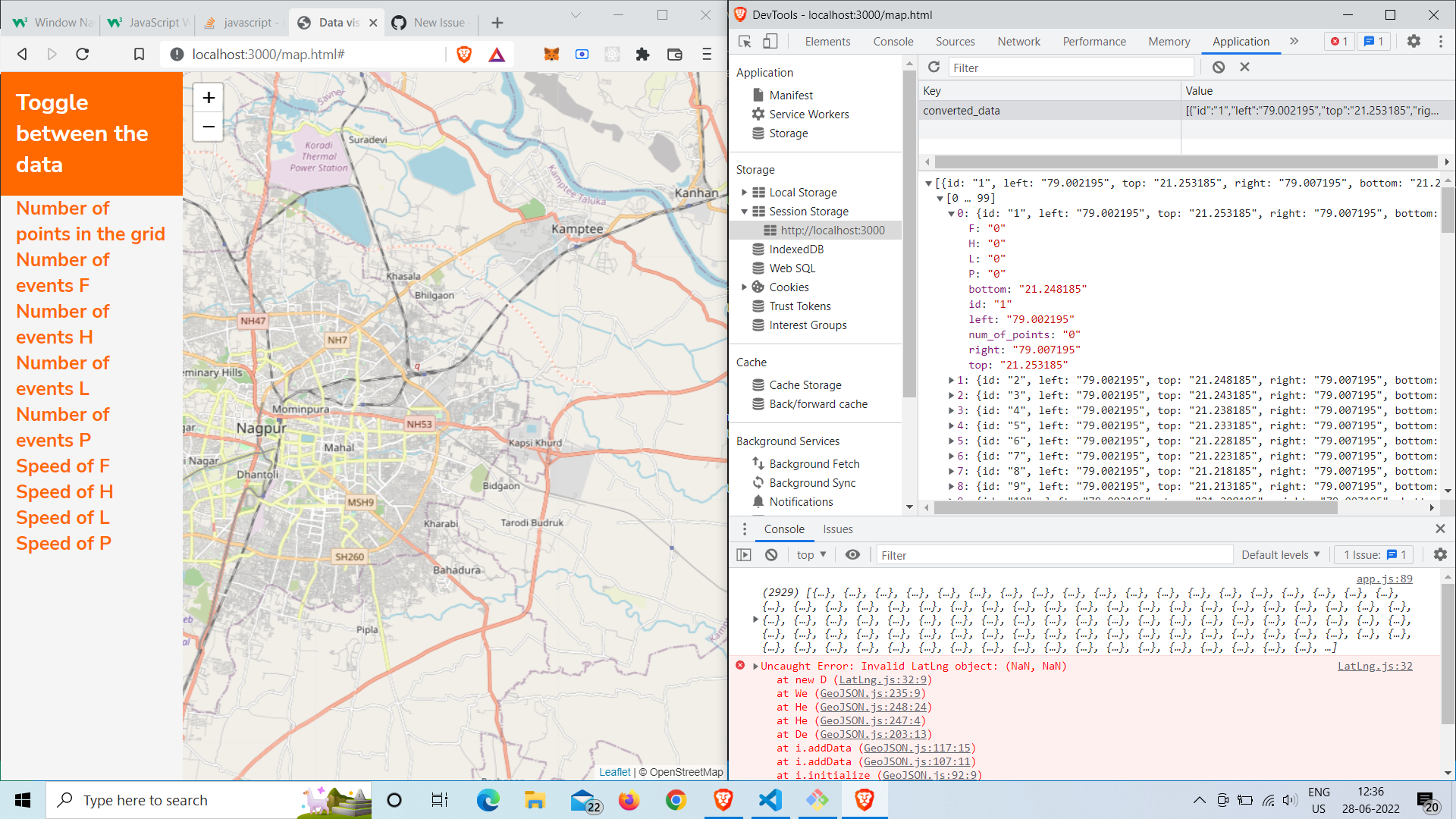 Leafletjs Showing Uncaught Error Invalid Latlng Object Nan Nan When Trying To Process 0837