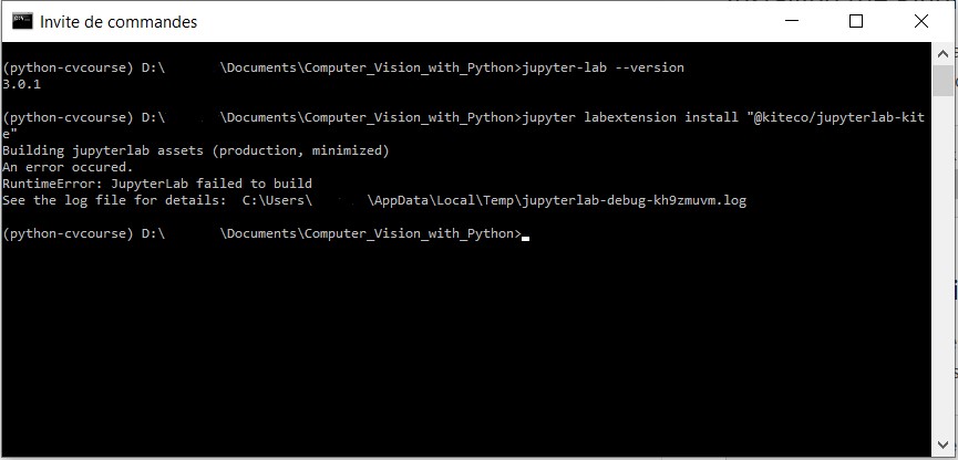 jupyter labextension install failed · Issue #542 · kiteco/issue-tracker · GitHub