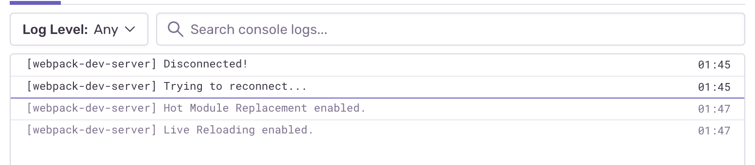 Replay Details: border-bottom indicator to signal where a user is in ...