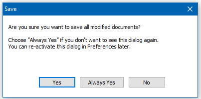 Save-All confirmation not needed when only one modified document ...
