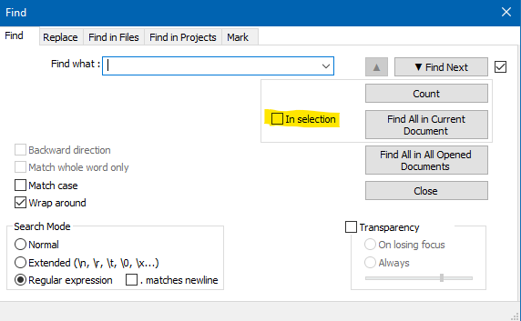 Copying Range Of Lines From Search Bar · Issue 11224 · Notepad Plus Plusnotepad Plus Plus
