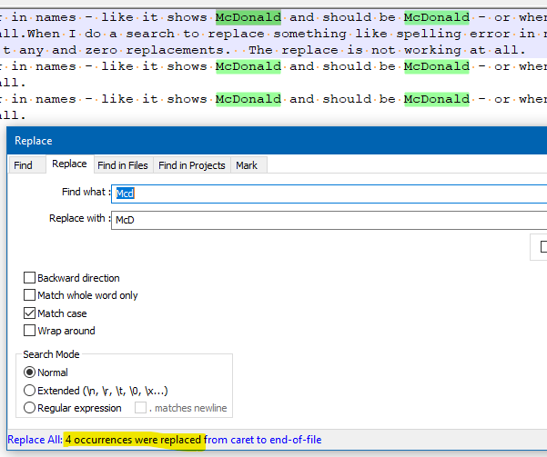NOTEPAD ++ REPLACE DOES NOT WORK :( · Issue #11474 · notepad-plus-plus ...