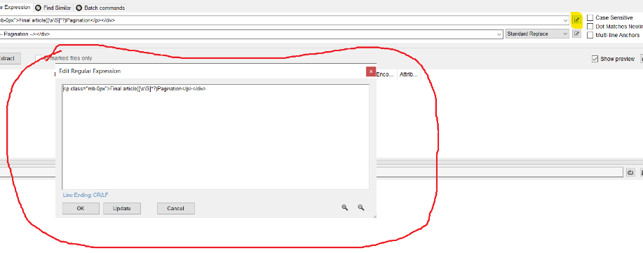 Multi-line search changes search-mode and find-what · Issue #11847 · notepad-plus-plus/notepad ...
