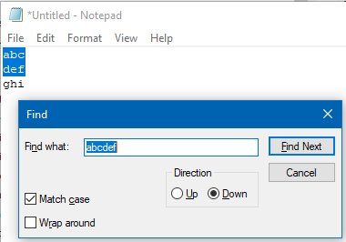 Multi-line search changes search-mode and find-what · Issue #11847 ...