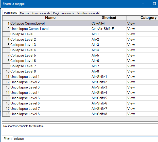 Change nomenclature globally: Collapse/Uncollapse --> Fold/Unfold ...