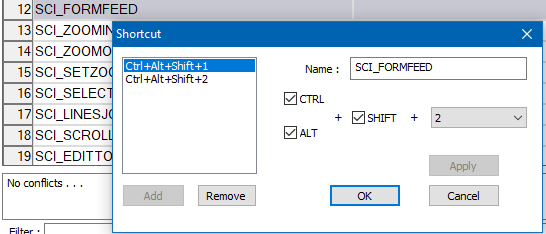 Removing all shortcuts from a Scintilla command is confusing · Issue #12040 · notepad-plus-plus ...