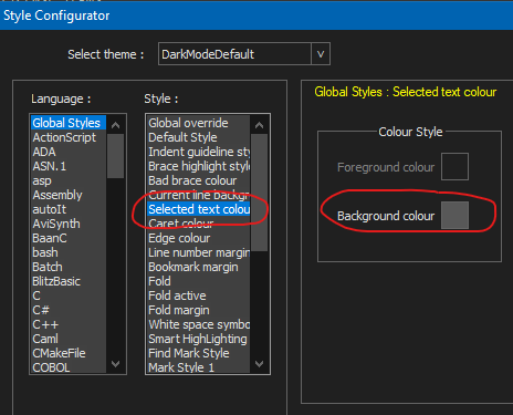 Can't see highlighted selection in Dark Mode · Issue #12127 · notepad ...