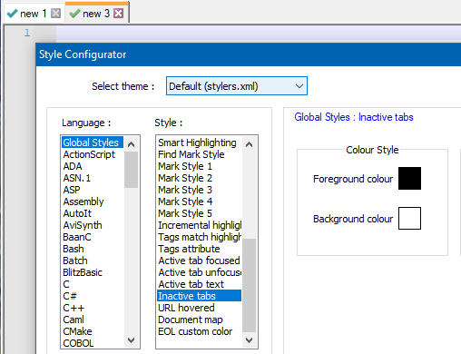 Set inactive tab colours by default · Issue #12537 · notepad-plus-plus ...