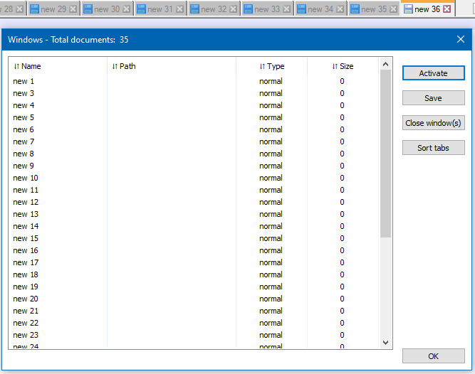 Window > Windows menu doesn't scroll to current tab on entry · Issue #12554 · notepad-plus-plus ...