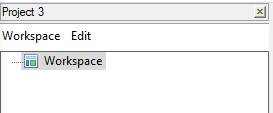 On Project panel, Edit menu should not be available when workspace has ...