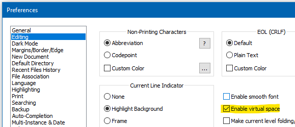 Column Editor text inserted in unexpected place when using virtual space · Issue #13388 ...