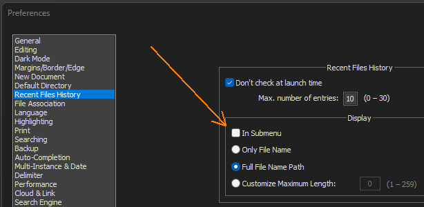 Wish for a bit easier way to select file in Recent Files list, by keyboard · Issue #13920 ...