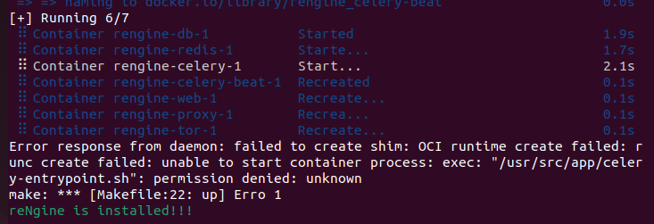 Bug Celery - Install reNgine · Issue #813 · yogeshojha/rengine · GitHub