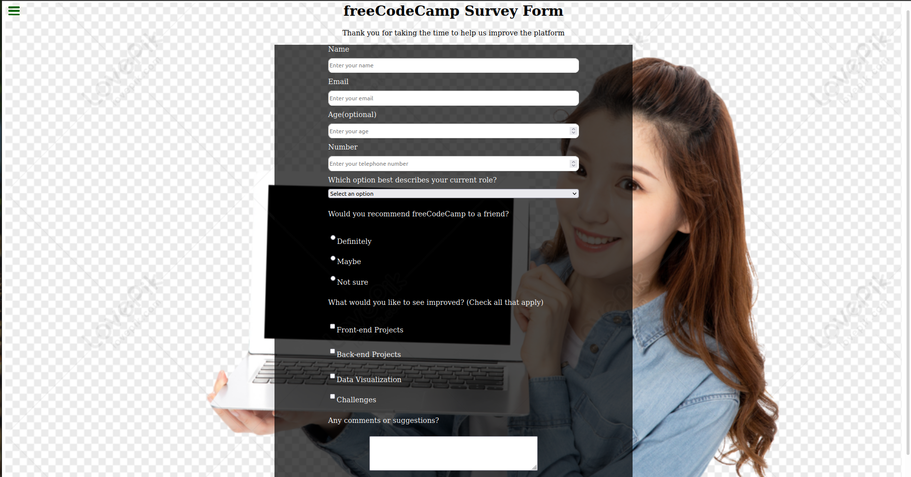 GitHub - KeremAydin98/html-css-projects: Responsive Web Design Mini ...