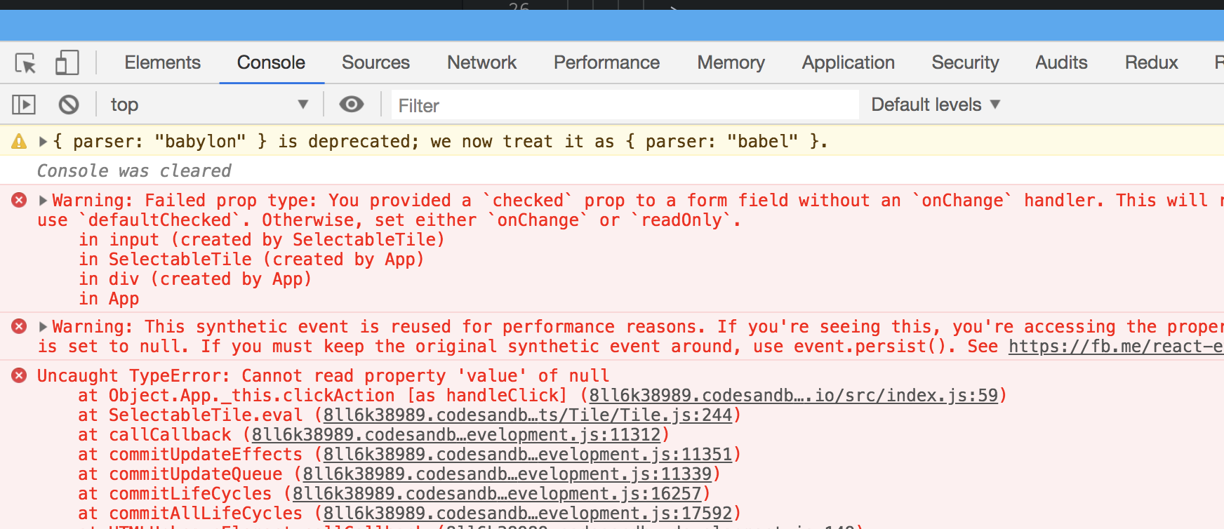[SelectableTile] Failed prop validation and null target value · Issue #2959 · carbon-design ...
