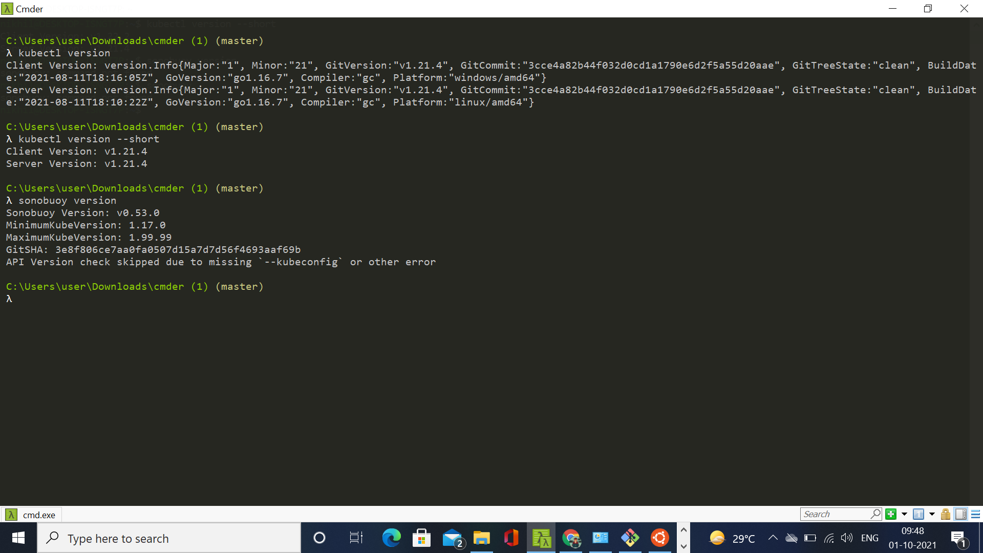"sonobuoy run --mode quick --wait" command is not running as expected. · Issue #1442 · vmware ...