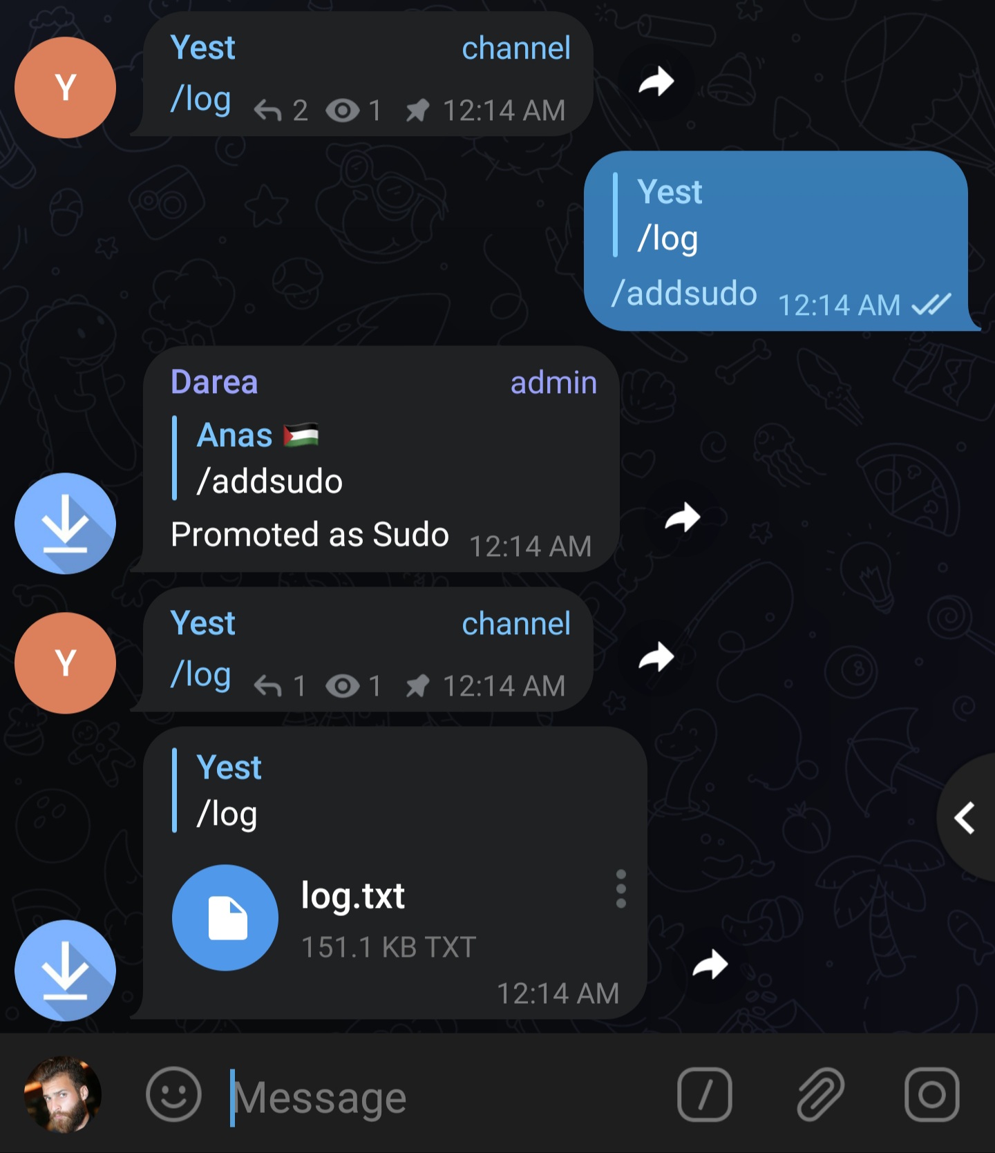 [Feature request] Make /sleep command available for telegram groups ...