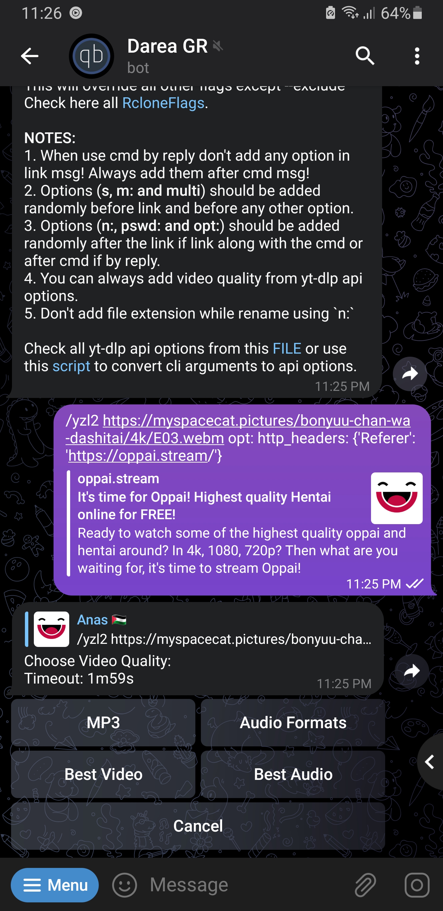 yt-dlp referer not working? · Issue #1442 · anasty17/mirror-leech-telegram-bot · GitHub