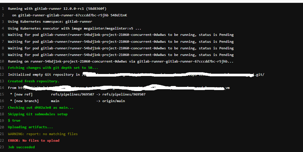 megalinter/megalinter:v5 not running linters in GitlabCI · Issue #1054 · oxsecurity/megalinter ...