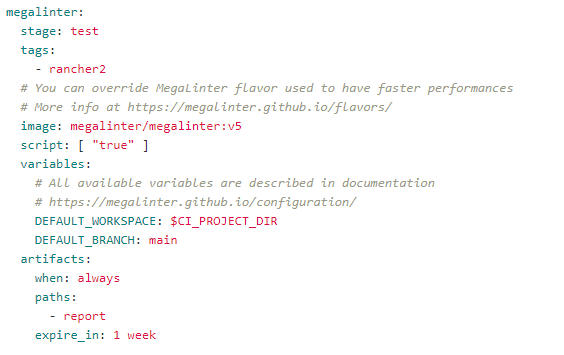megalinter/megalinter:v5 not running linters in GitlabCI · Issue #1054 · oxsecurity/megalinter ...
